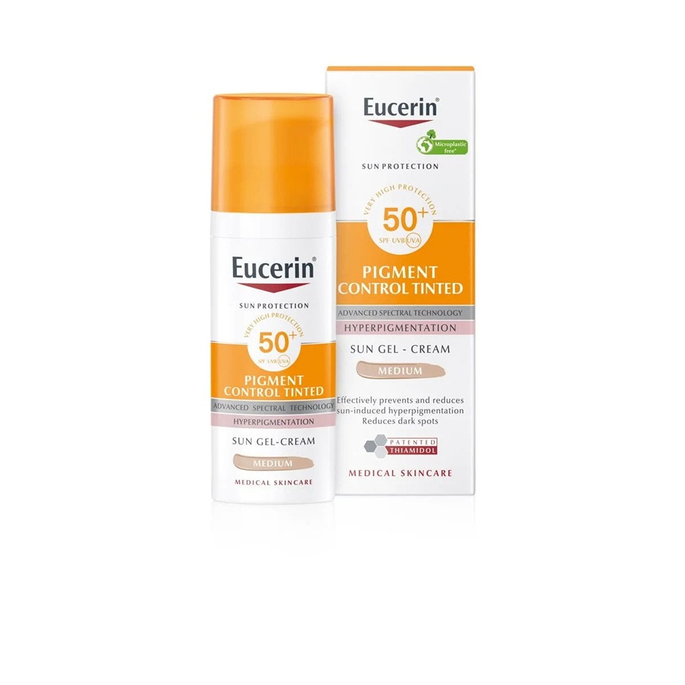 Eucerin Sun Pigment Control Tinted Medium Пигментирана крема со SPF50 ...