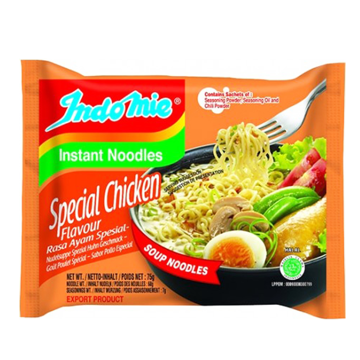 Indomie Instant Noodles Нудли супер пилешко 75гр - Paket.mk