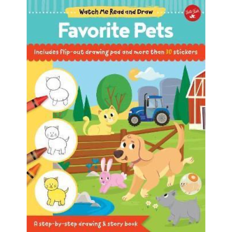 Watch Me Read and Draw: Animal Friends : A step-by-step drawing & story ...
