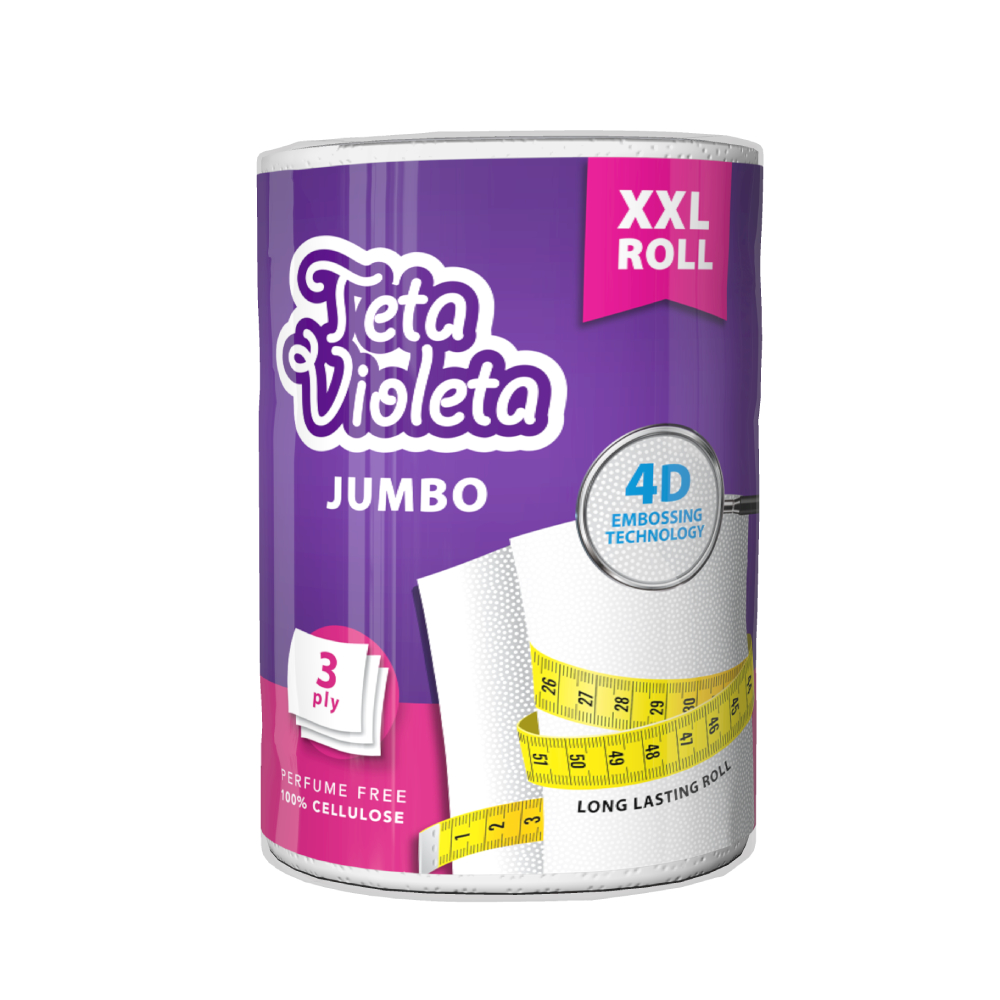 Teta Violeta XXL Трослојни кујнски бришачи 1/1 - Paket.mk