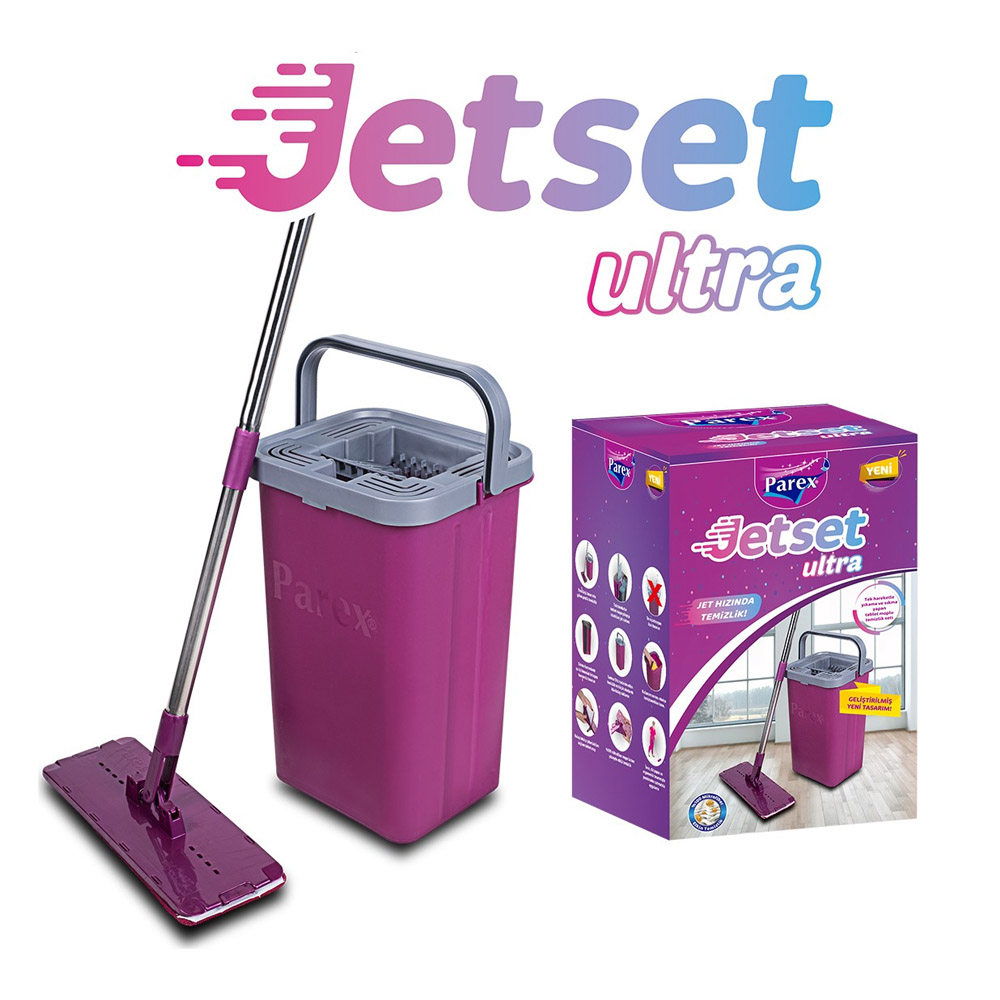 Parex JetSet СЕТ за чистење со кофа и моп - Paket.mk