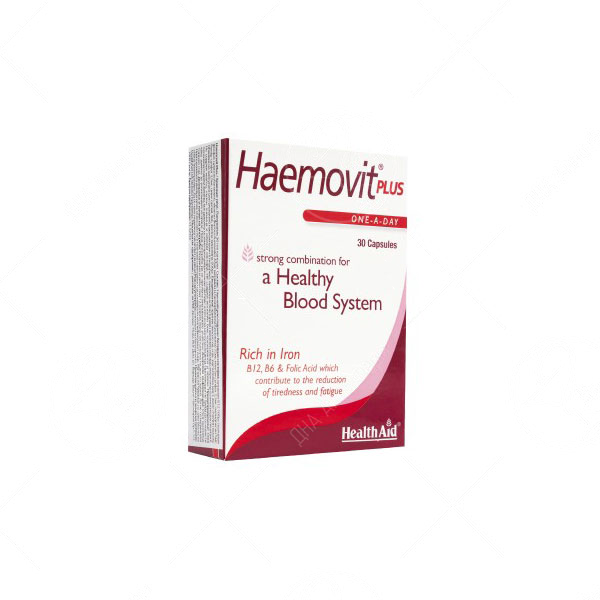 Health Aid Haemovit Plus 30 капсули - Paket.mk