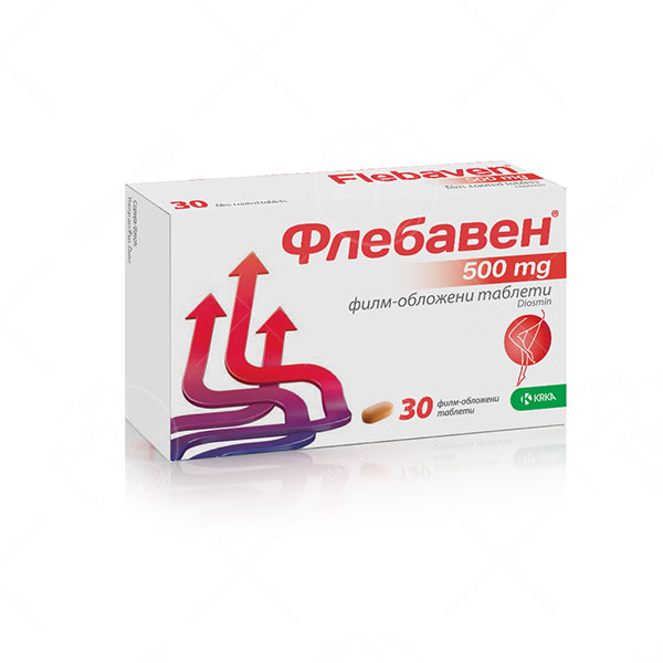 Krka Флебавен 500 мг 30 таблети - Paket.mk