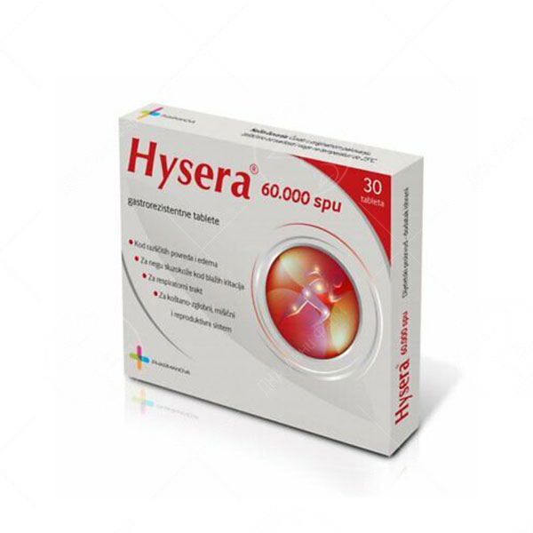 Pharmanova Hysera 60000SPU Гастрорезистентни таблети 30 таблети - Paket.mk