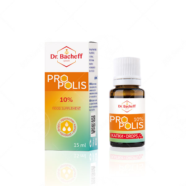 Dr Bacheff Propolis Apimel 10% Капки 15мл - Paket.mk