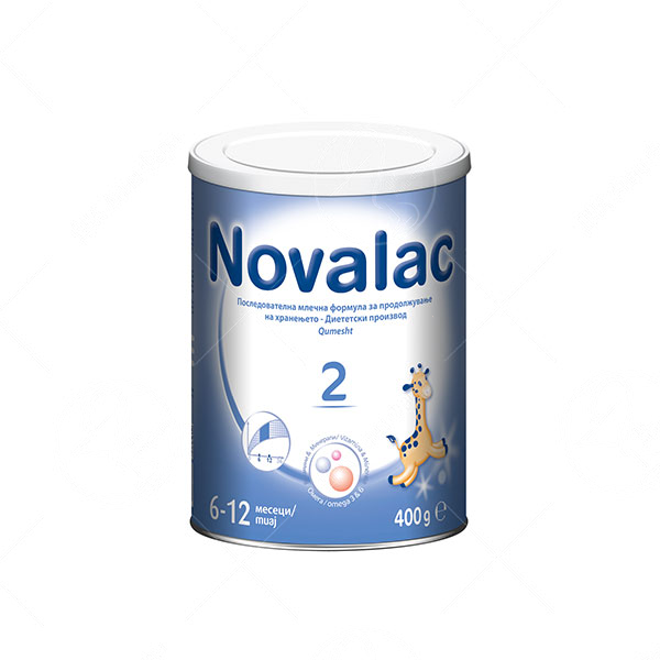Paket.mk - Novalac 2 Млечна бебешка формула 6-12 месеци 400гр