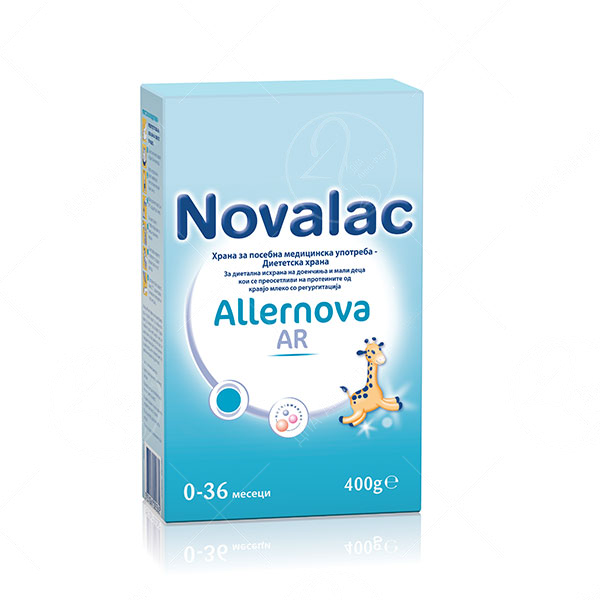 Paket.mk - Novalac Allernova AR Млечна бебешка формула 0-36 месеци 400гр