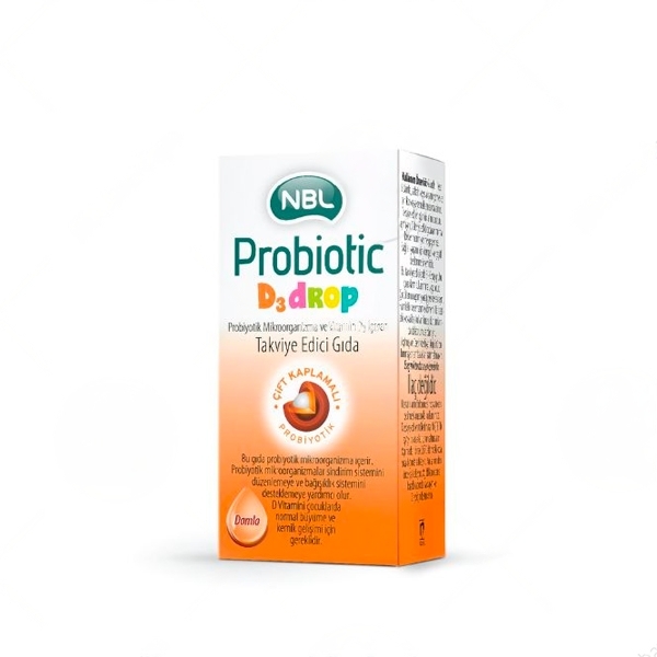 NBL Probiotic D3 drop Комбинација на пробиотици и витамини 7.5мл - Paket.mk