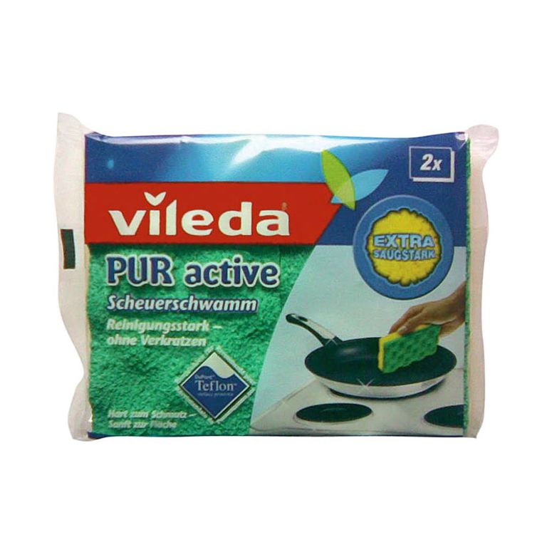 Vileda Pur Active Сунѓер за тефлон 2/1 - Paket.mk