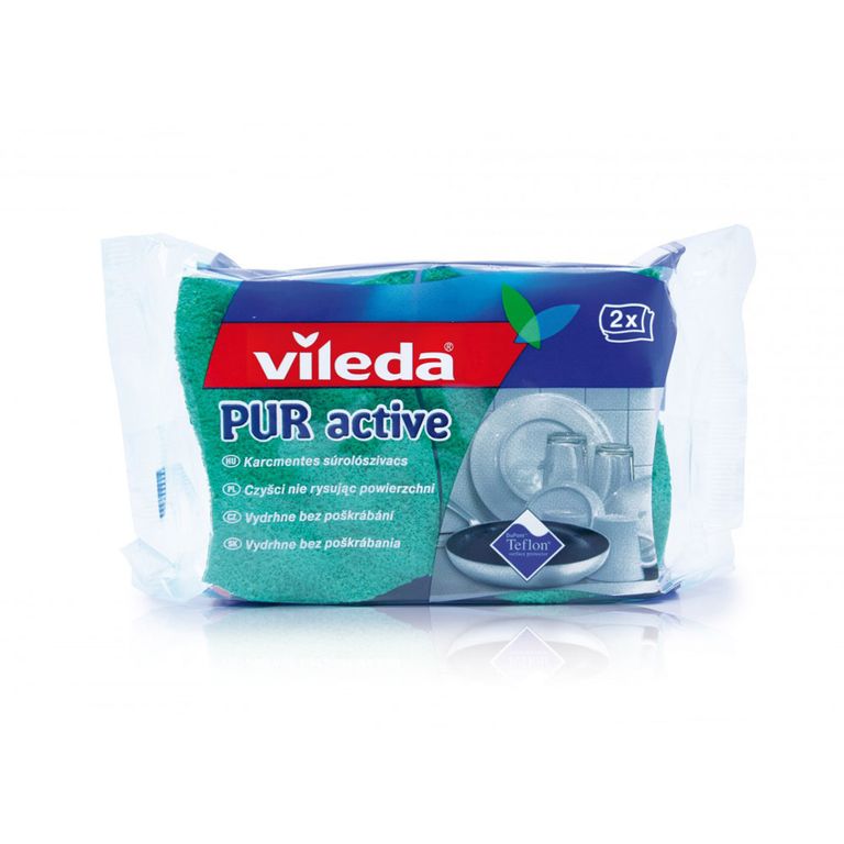 Vileda Pur Active Сунѓер за садови 2/1 - Paket.mk