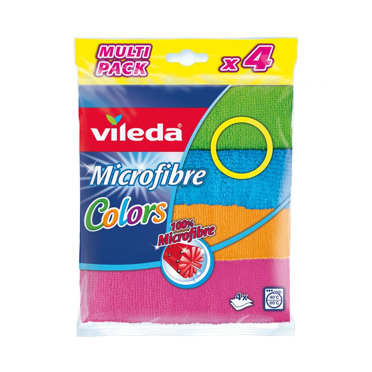 Vileda Microfibre Крпи во боја 4/1 - Paket.mk