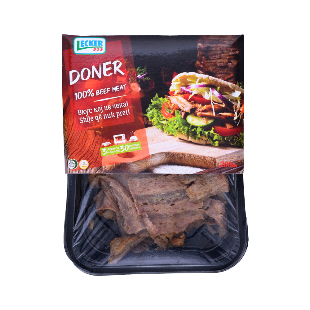 Lecker Doner Печено говедско месо 200гр - Paket.mk