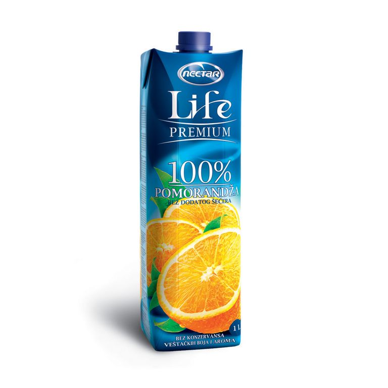 Nectar Life Premium 100% Сок од портокал 1л - Paket.mk