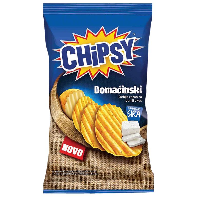 Chipsy Домаќински чипс со фета 160гр - Paket.mk