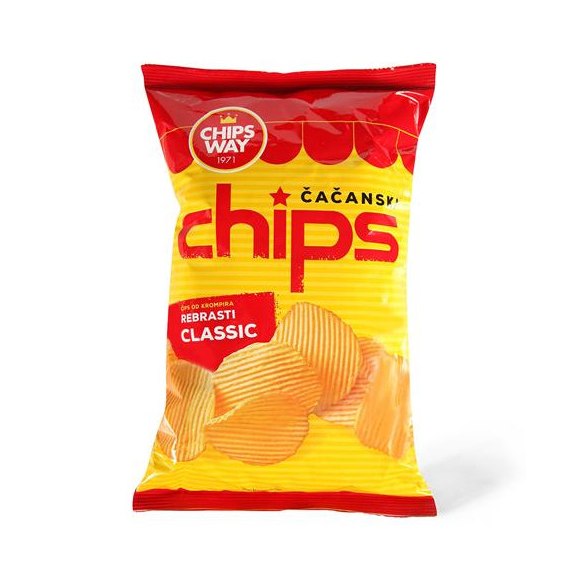 Chips Way Ребраст чачански чипс 150гр - Paket.mk