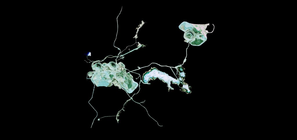 Map art using Google Earth satellite images