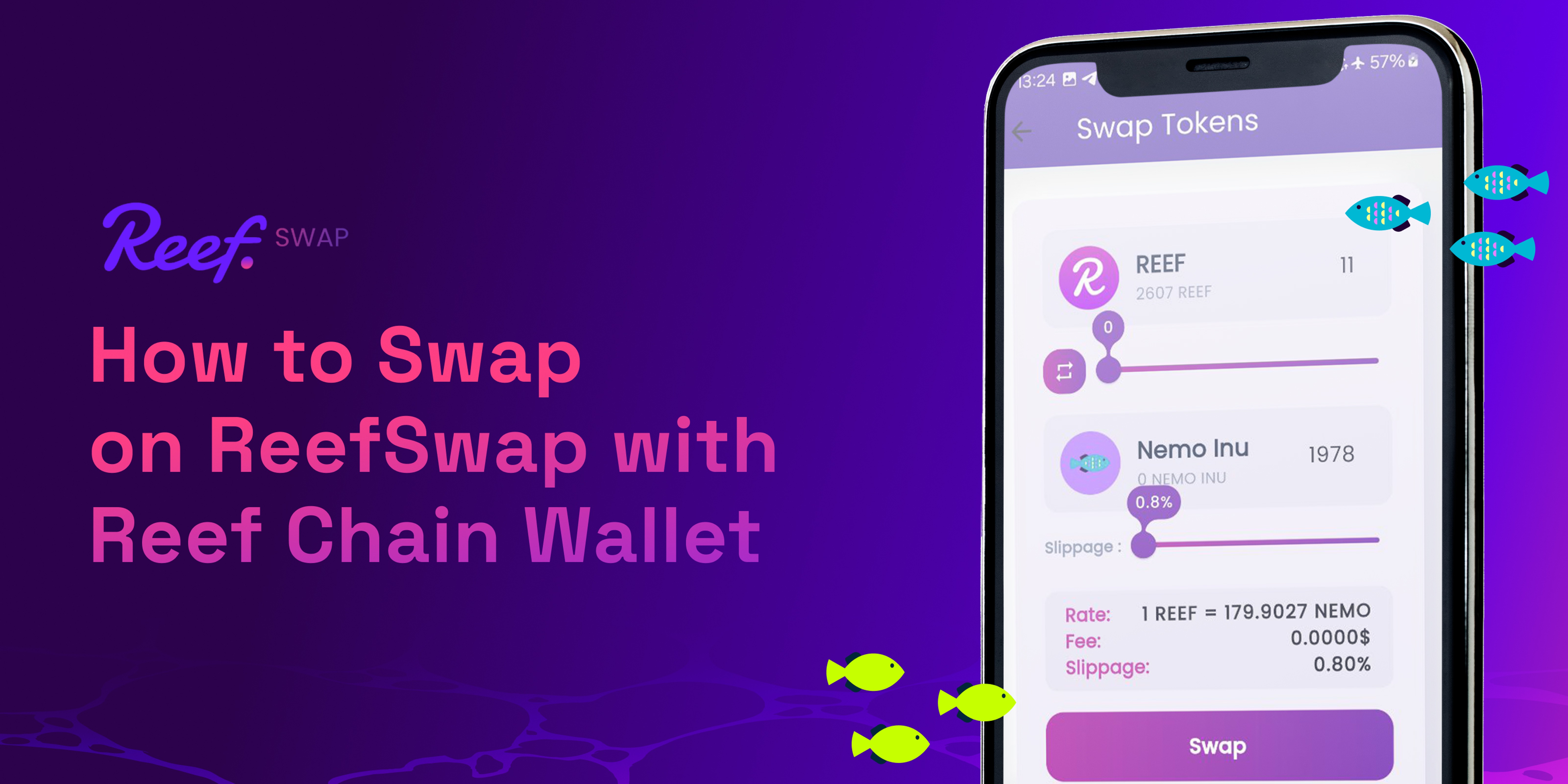 How to Swap on ReefSwap with Reef Chain Wallet