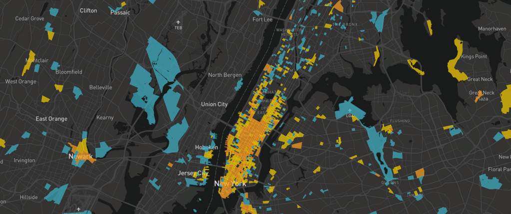 Geography of activity centers