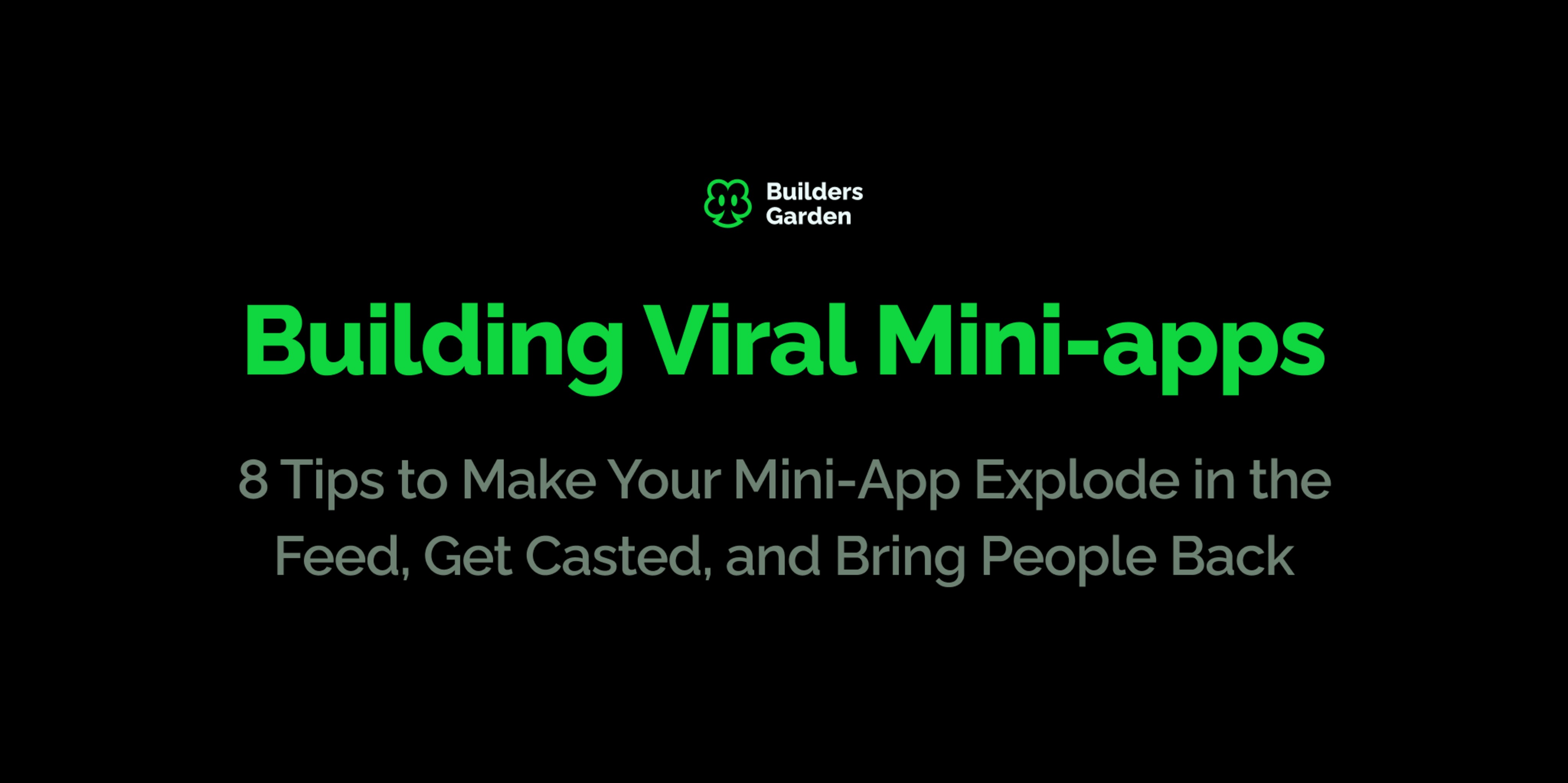 How to Build Viral Farcaster Mini-Apps