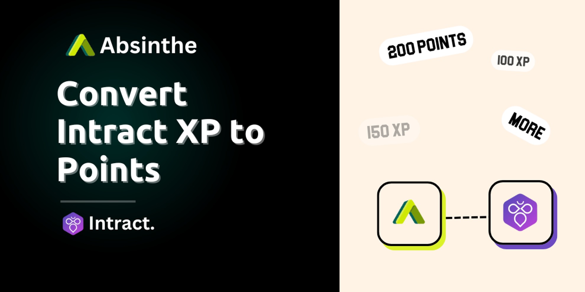 Convert Intract XP into your native points with Absinthe PaaS