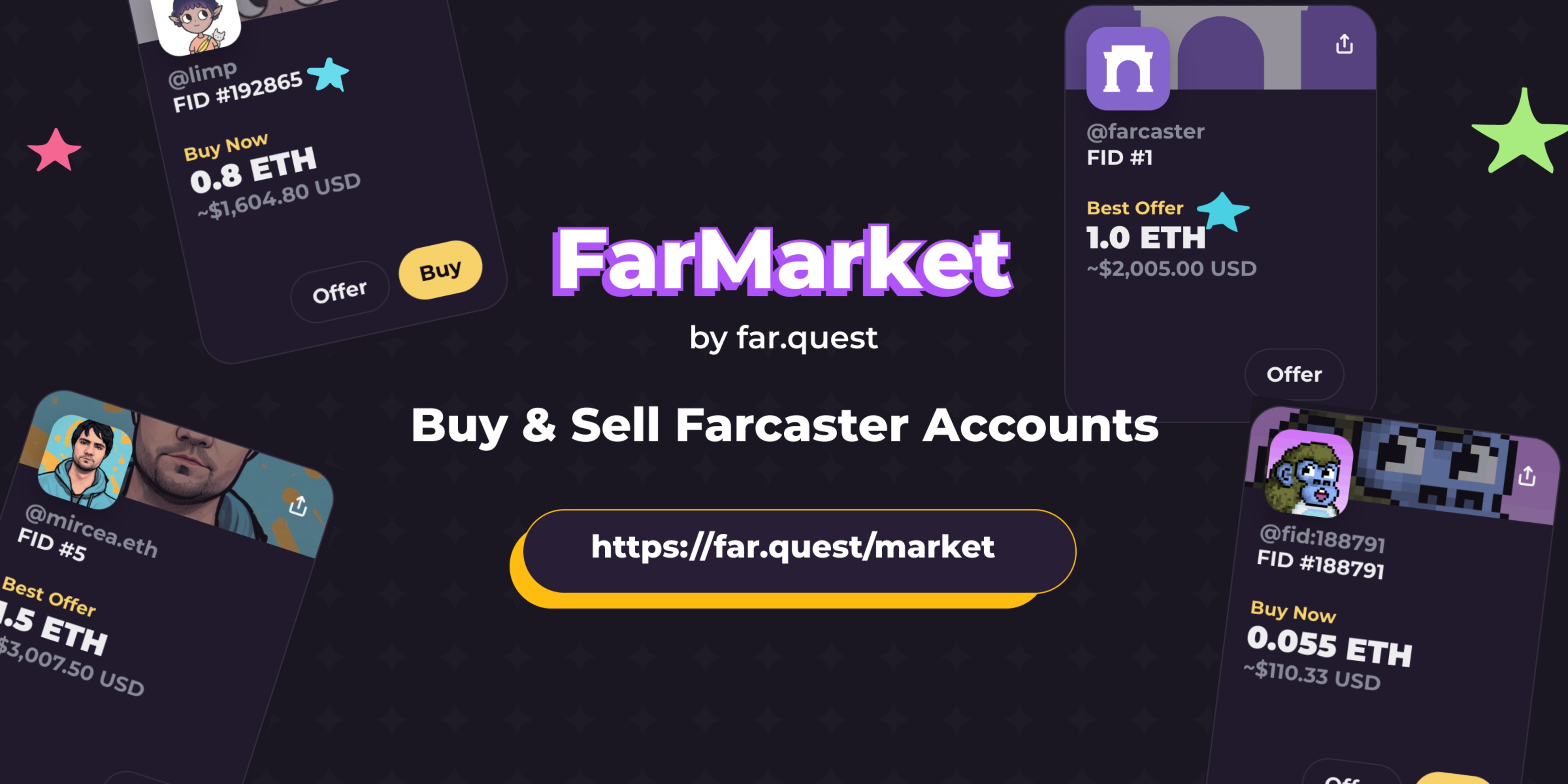 Guide to Farcaster IDs & FarMarket (fid.market)