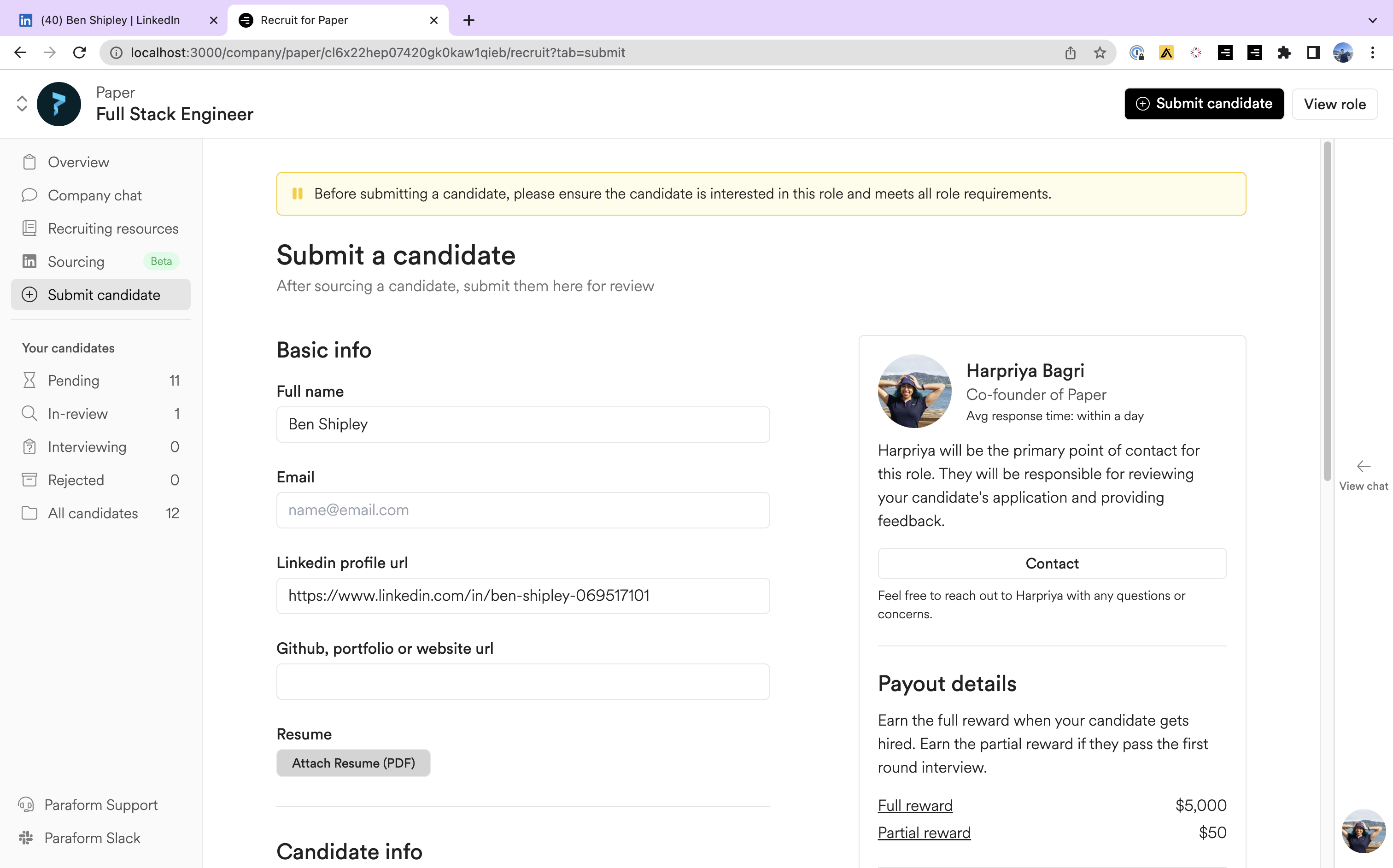 Paraform help articles