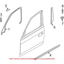 Door Weather Strip Outer Front Right Genuine BMW 51333330178