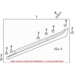 Genuine Cadillac Rocker Panel Molding Clip 11612122 Genuine Cadillac ...