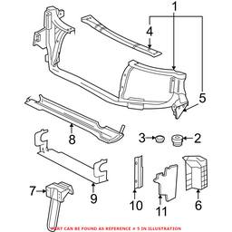 Genuine Chevrolet Radiator Support Bracket – Driver Side 15032352 ...