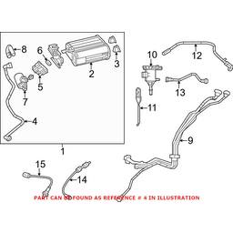 Evaporative Emissions System Lines Genuine Dodge 68103987AA