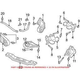 Transmission Crossmember Genuine Jeep 52058940AD