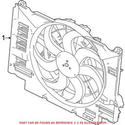 Engine Cooling Fan Assembly – Front Genuine Land Rover LR137842
