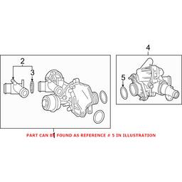 Engine Water Pump O-Ring Genuine Mercedes-Benz 024997634564
