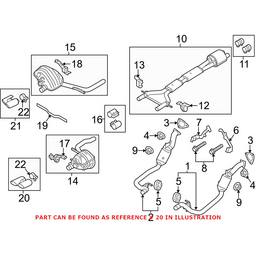 Exhaust Tail Pipe Tip – Pasenger Side Genuine Porsche 97011193200