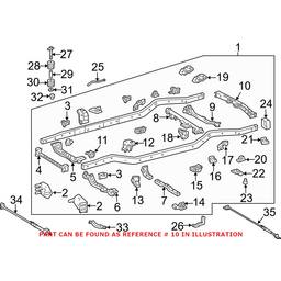 Frame Crossmember Genuine Toyota 5120935222