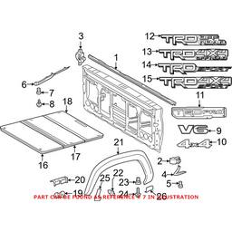 Bumper End Cap Nut Genuine Toyota 9018906236