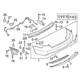 Bumper Guide Pin – Rear Genuine VW/Audi WHT002592