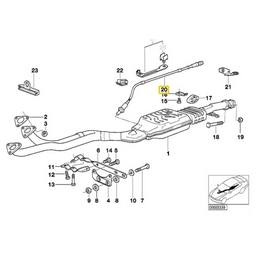 Oxygen Sensor – Front Genuine BMW 11781735499