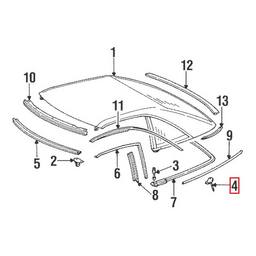 Mercedes Hard Top Guide Pin – Rear Driver Side 1297901515 Genuine ...