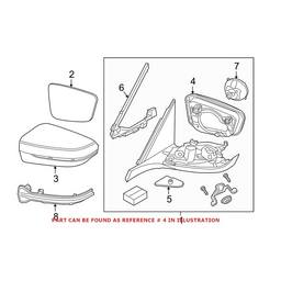 Side Mirror Cover Trim – Driver Side Genuine BMW 51167418813