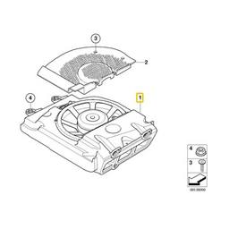 Subwoofer – Passenger Side Genuine BMW 65139143138