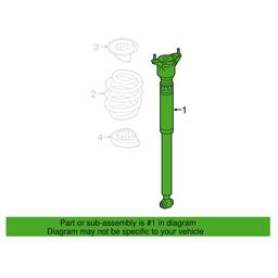 Mercedes Shock Absorber – Rear 1563201031 Genuine Mercedes-Benz 1563201031