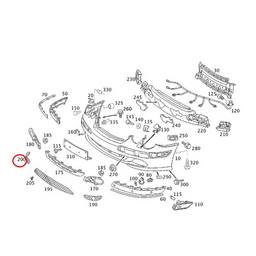 Foglight Grille – Front Passenger Side (AMG Styling Package) Genuine ...