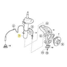 Mini Strut Assembly – Front Passenger Side 31316780474 Genuine Mini ...