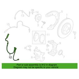 Disc Brake Pad Wear Sensor – Front Genuine Mini 34351543830