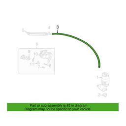 Windshield Washer Fluid Hose Genuine Saab 12791826