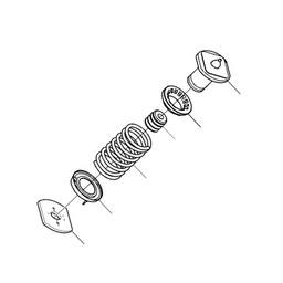 Volvo Coil Spring – Rear (Marked-63) 31280484 Genuine Volvo 31280484