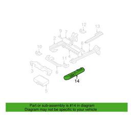 Seat Track Cover – Front Driver Side (Gray) Genuine Volvo 39866788