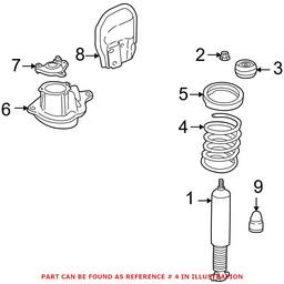 Coil Spring – Front Genuine Volvo 8634328