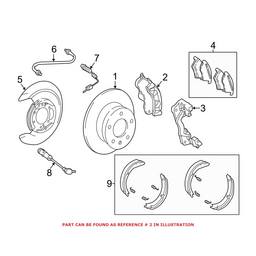 Mercedes Disc Brake Caliper – Rear Driver Left 0004200979 Genuine ...
